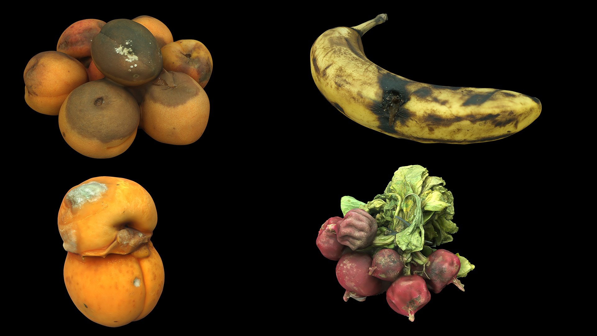 Rotten Fruit Collection 02 Model - TurboSquid 1925339