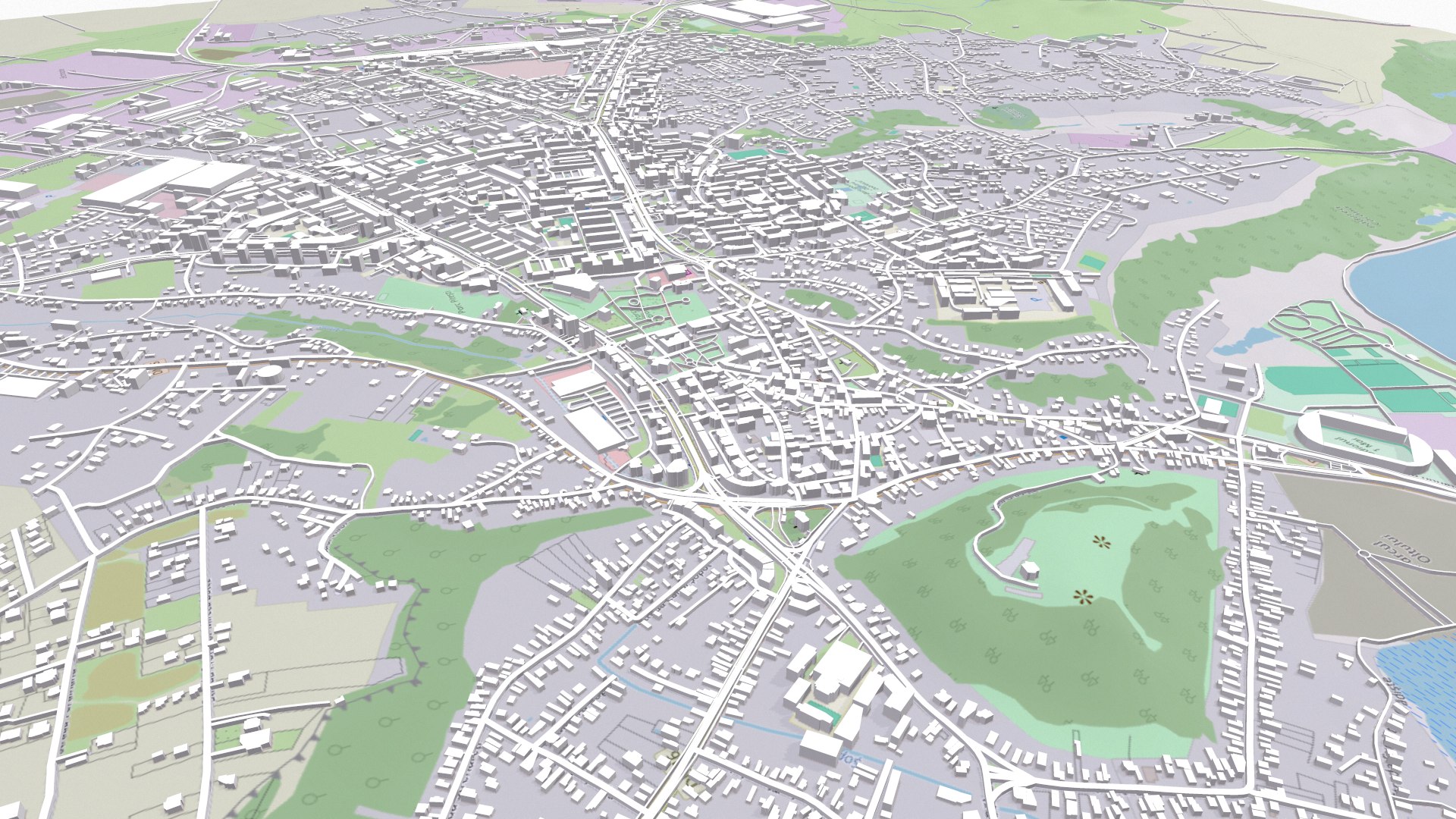 3D Cityscape Slatina Romania - TurboSquid 2281647