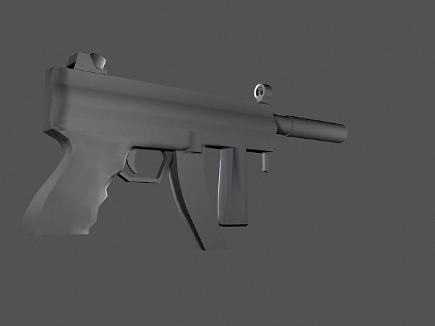 3d Model A-5 Assault Rifle