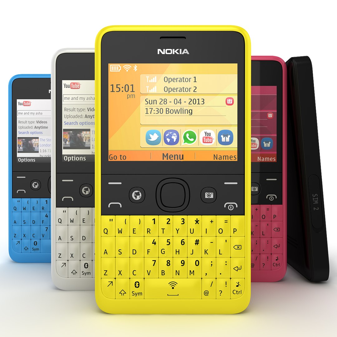 3d model nokia asha 210 available