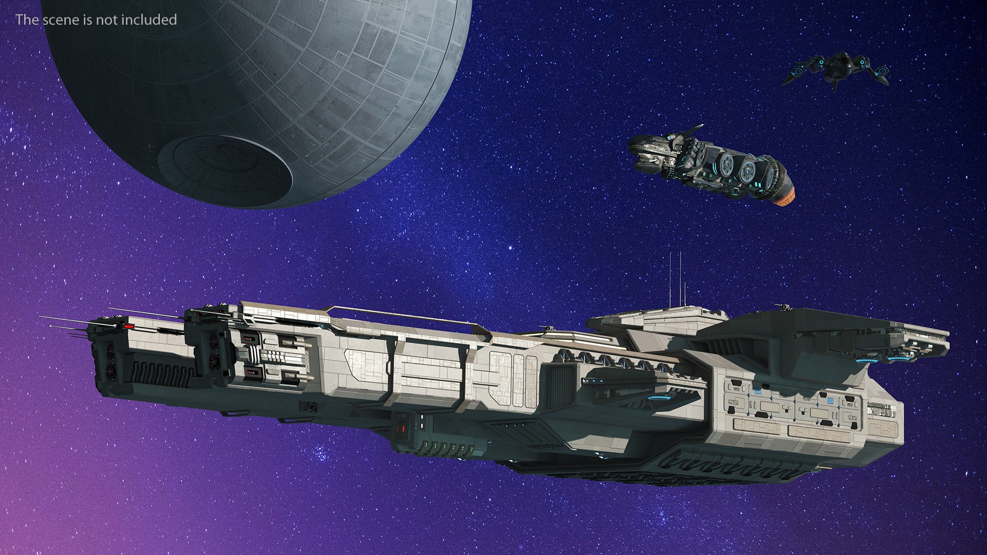 3D Civilian Spaceship - TurboSquid 2220591