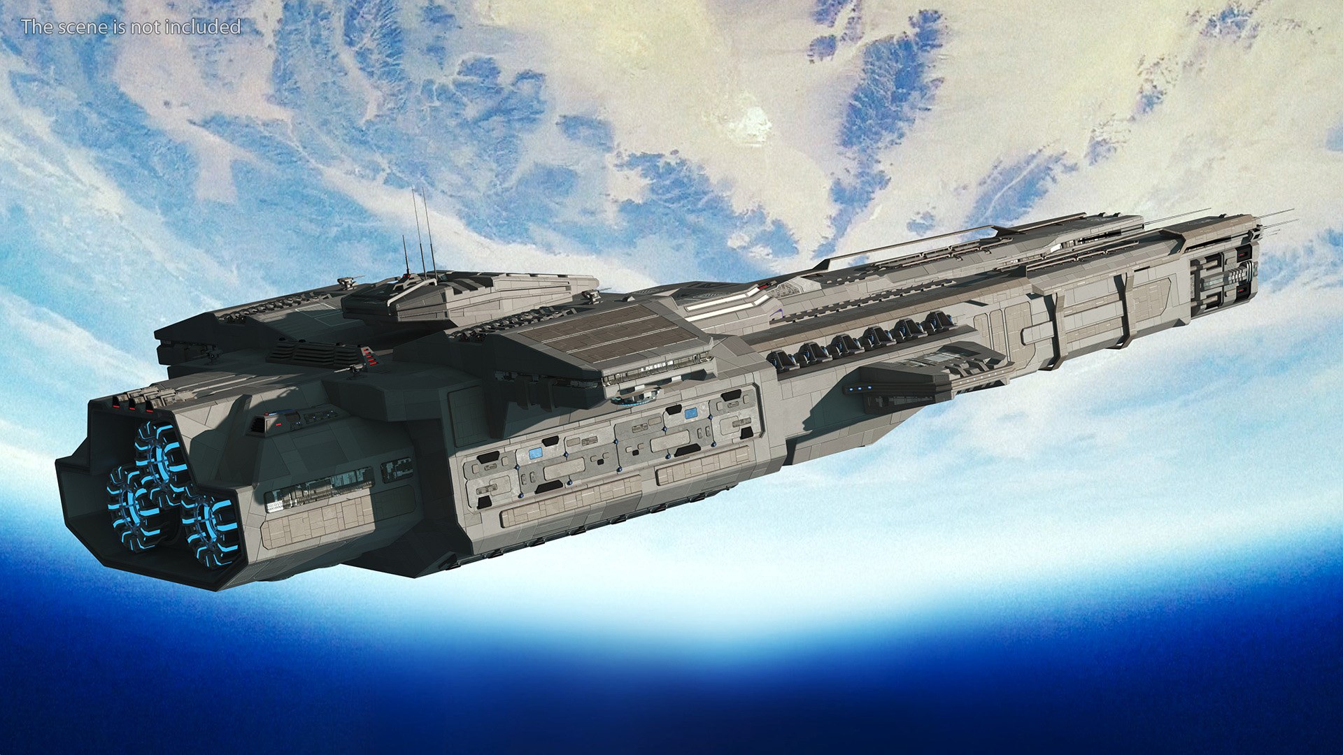 3D Civilian Spaceship - TurboSquid 2220591