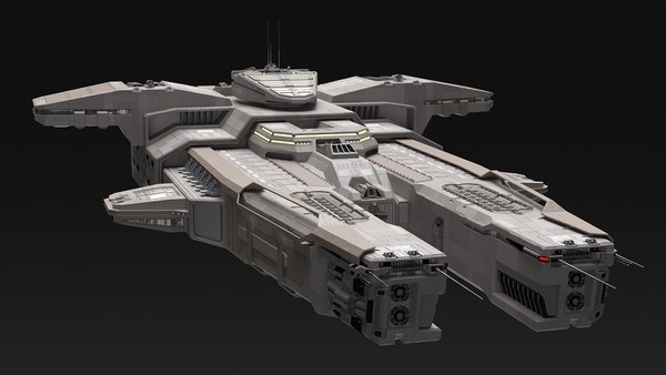 modelo 3d Nave espacial civil - TurboSquid 2220591