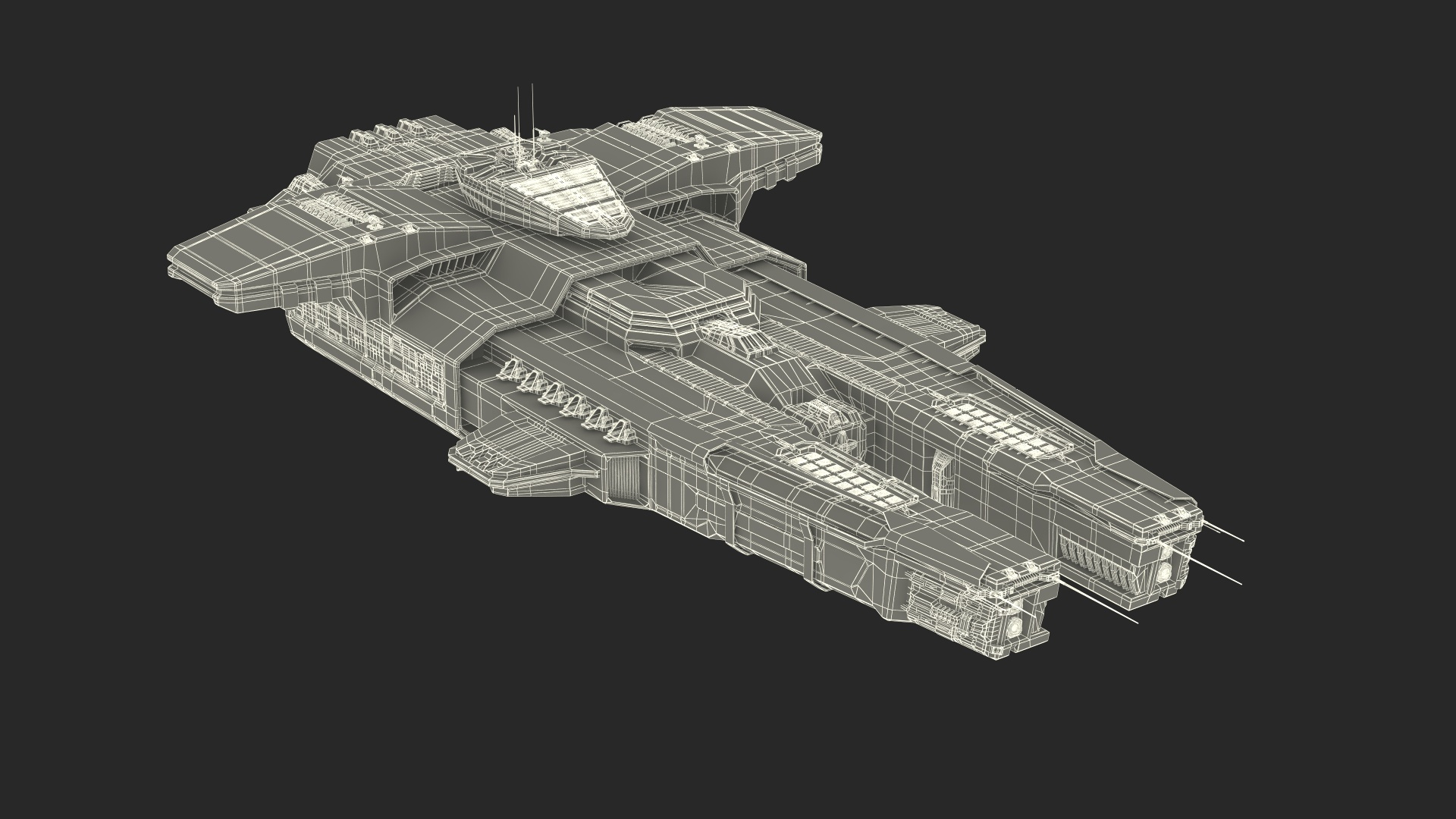 3D Civilian Spaceship - TurboSquid 2220591