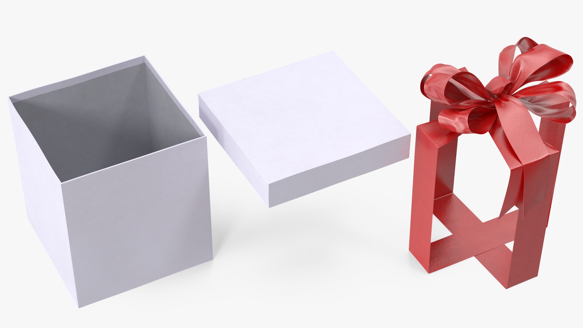 3D Gift Box 3 White Model - TurboSquid 2196381