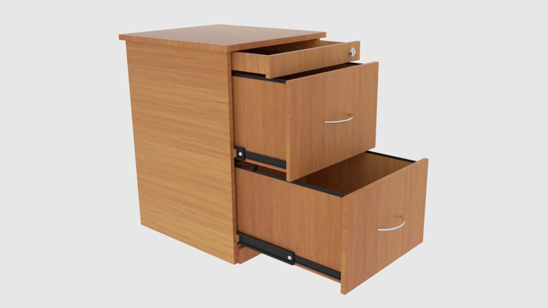 3d Model Filing Cabinet Drawer