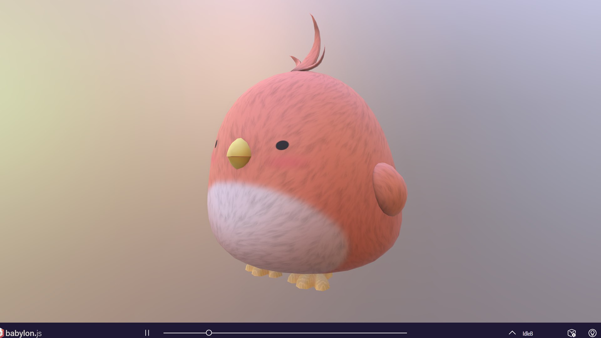 3D Cute Bird - TurboSquid 2163329