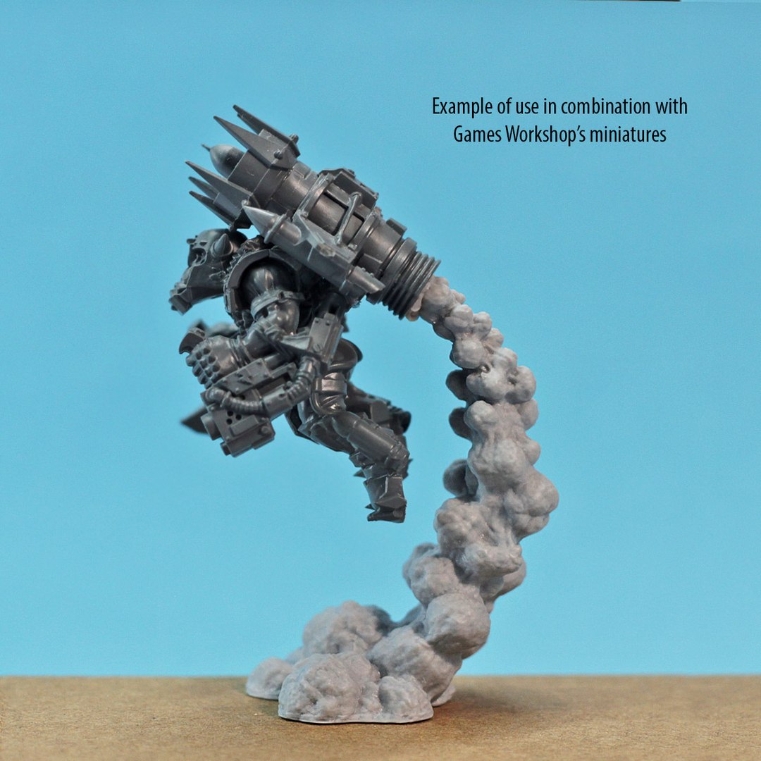 3D Flying Stem Rocket Smoke Model - TurboSquid 1473361