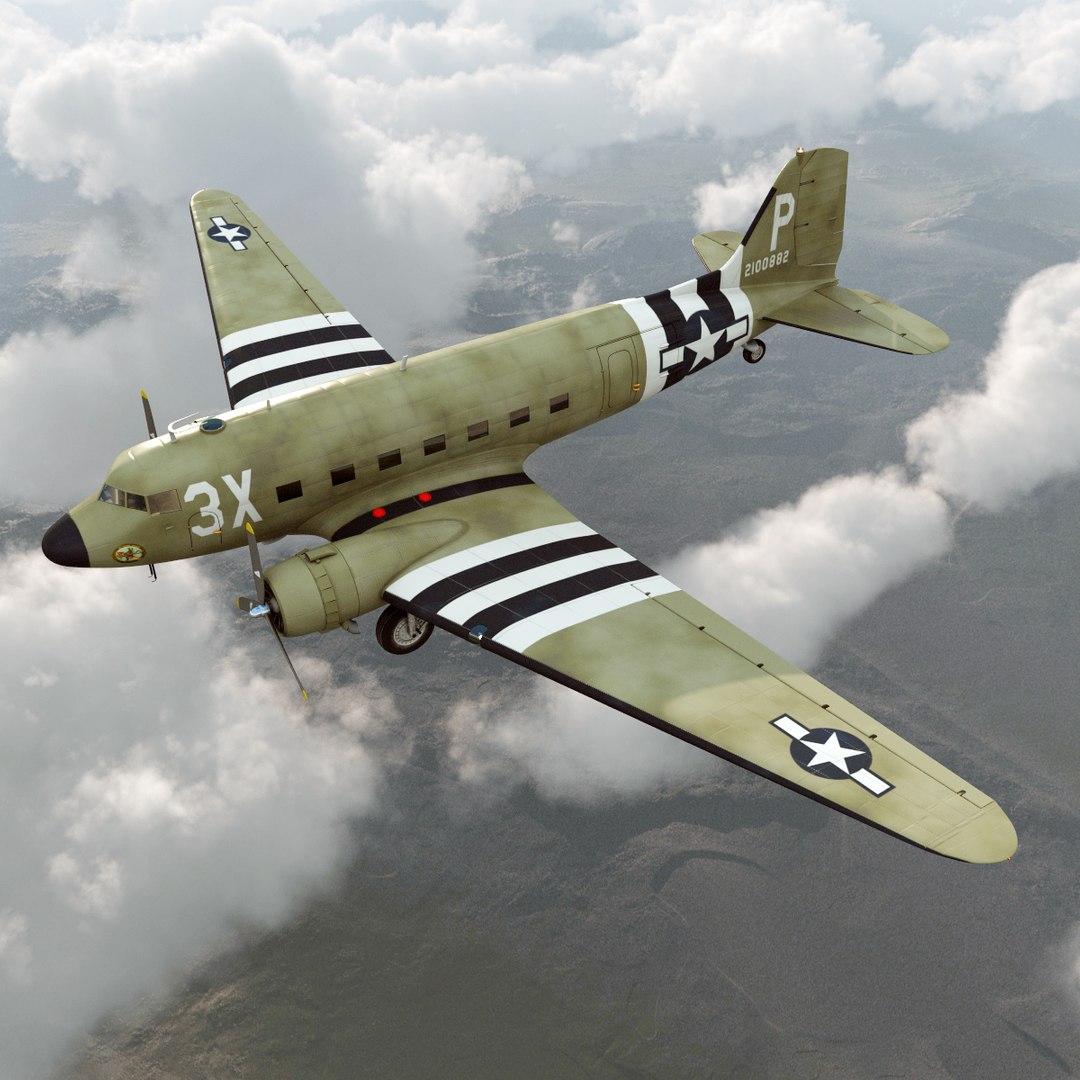 3d douglas dc-3