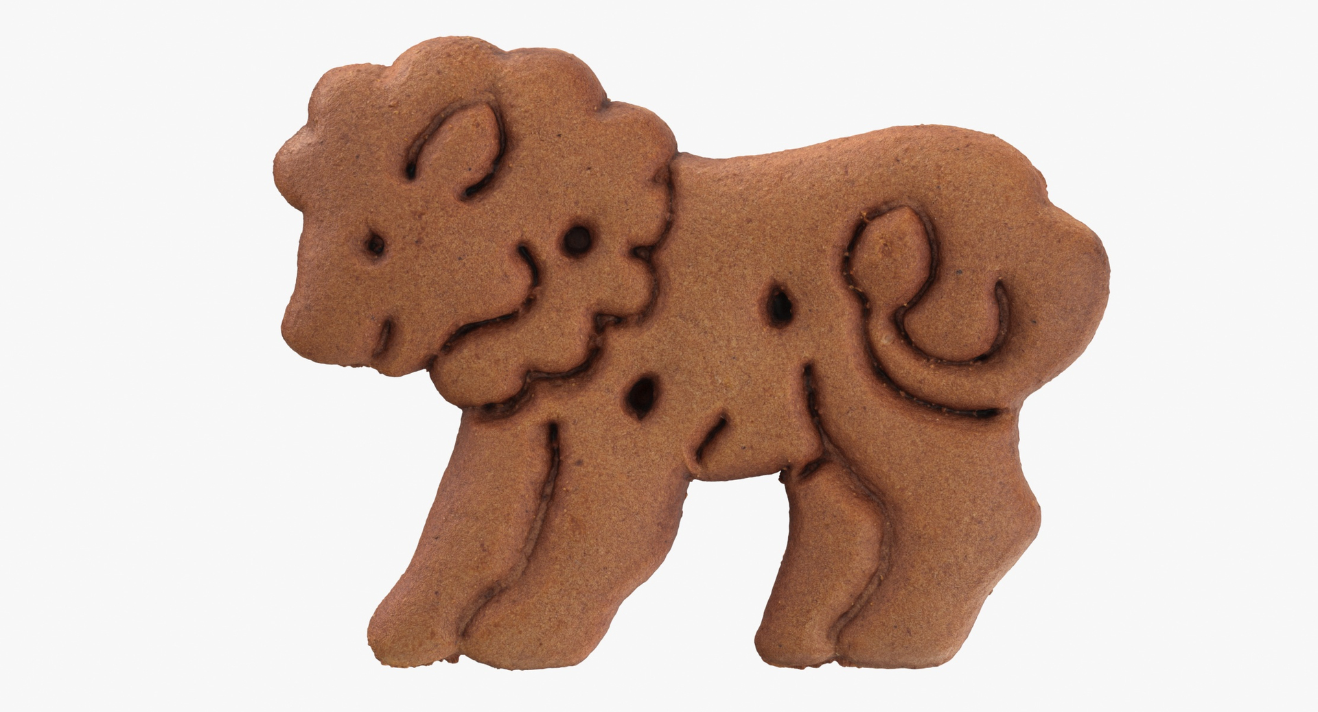 3D Cocoa Lion Cookie 01 Model - TurboSquid 1875634