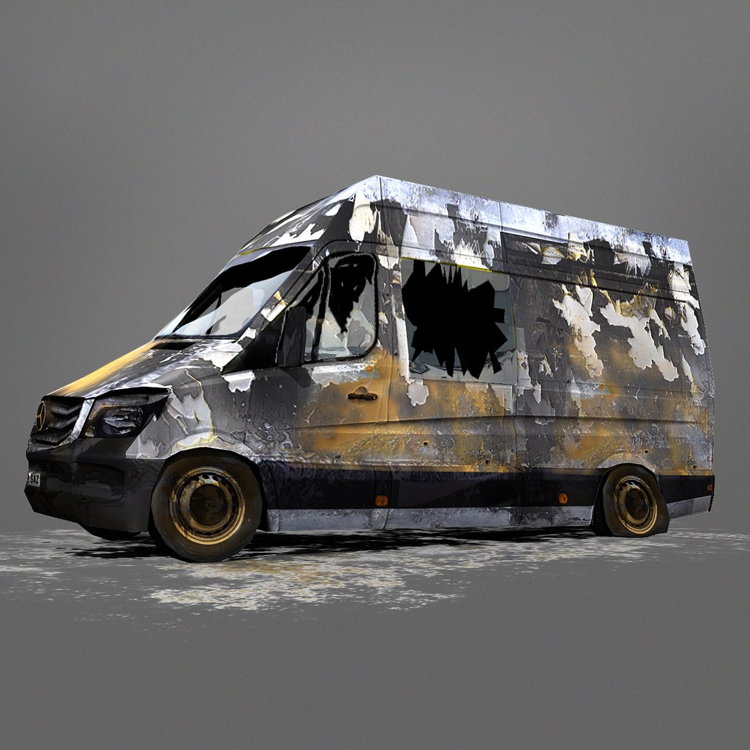wreck van 3d 3ds