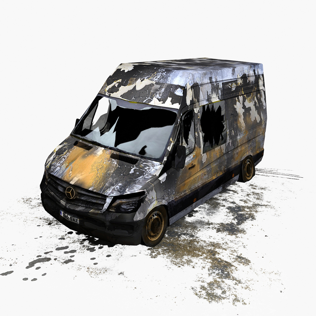 wreck van 3d 3ds