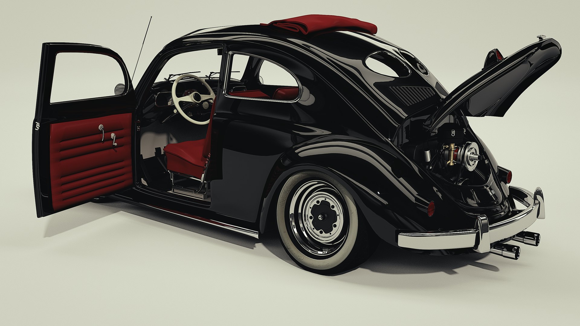 3d Beetle 1952 Custom Model