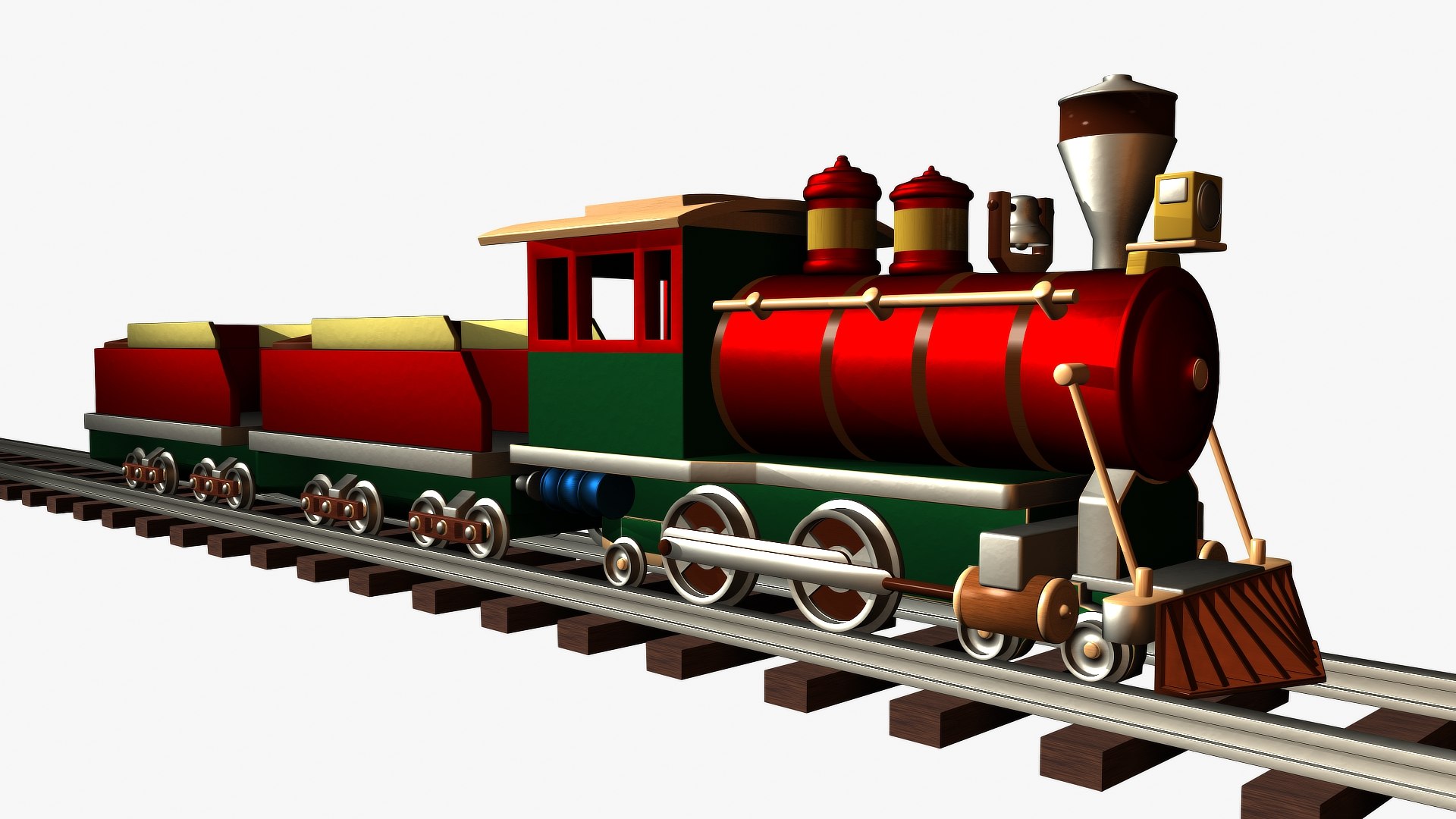 3D Train Christmas Model - TurboSquid 1665212