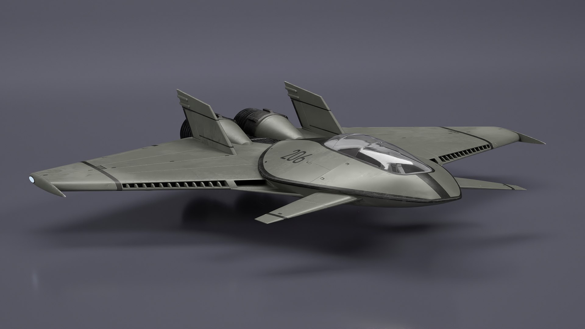 3D Model Futuristic Stealth Fighter Aircraft - TurboSquid 2254999