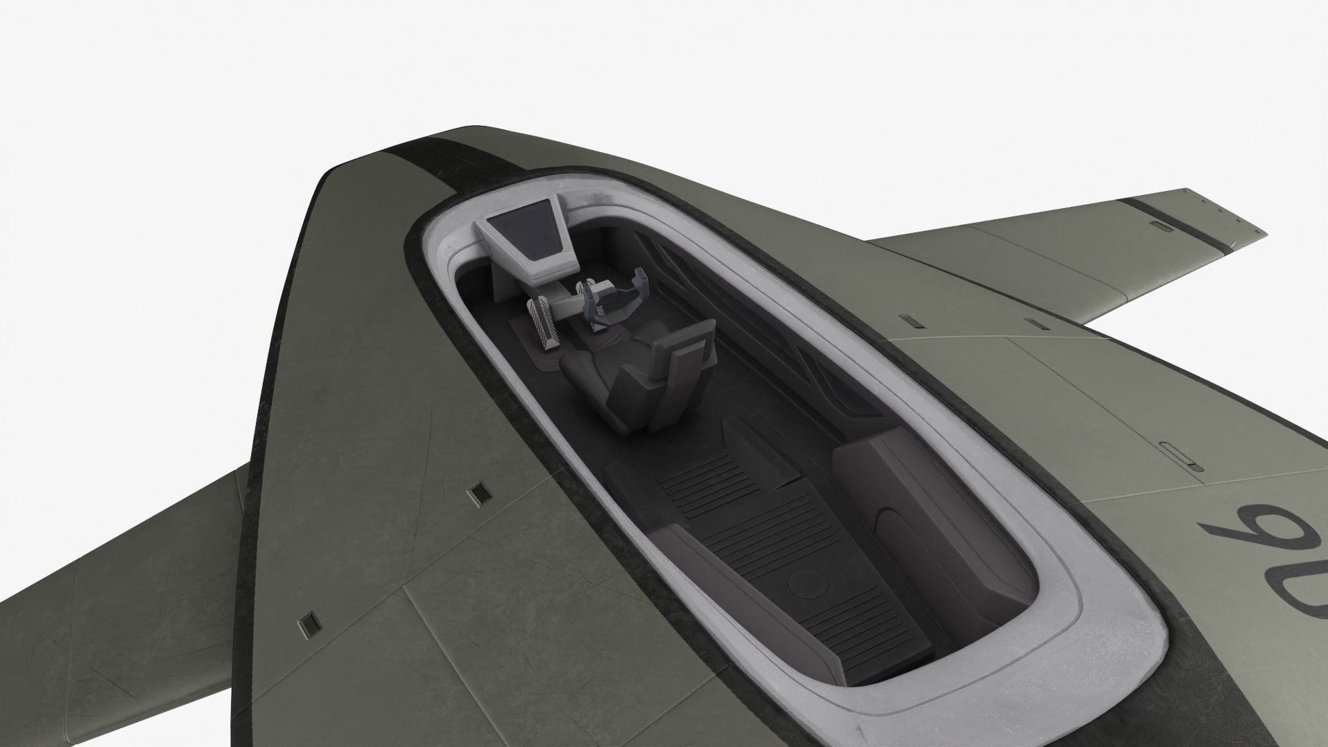 3D Model Futuristic Stealth Fighter Aircraft - TurboSquid 2254999