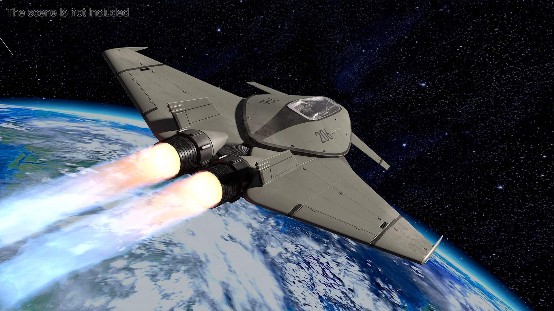 3D Model Futuristic Stealth Fighter Aircraft - TurboSquid 2254999