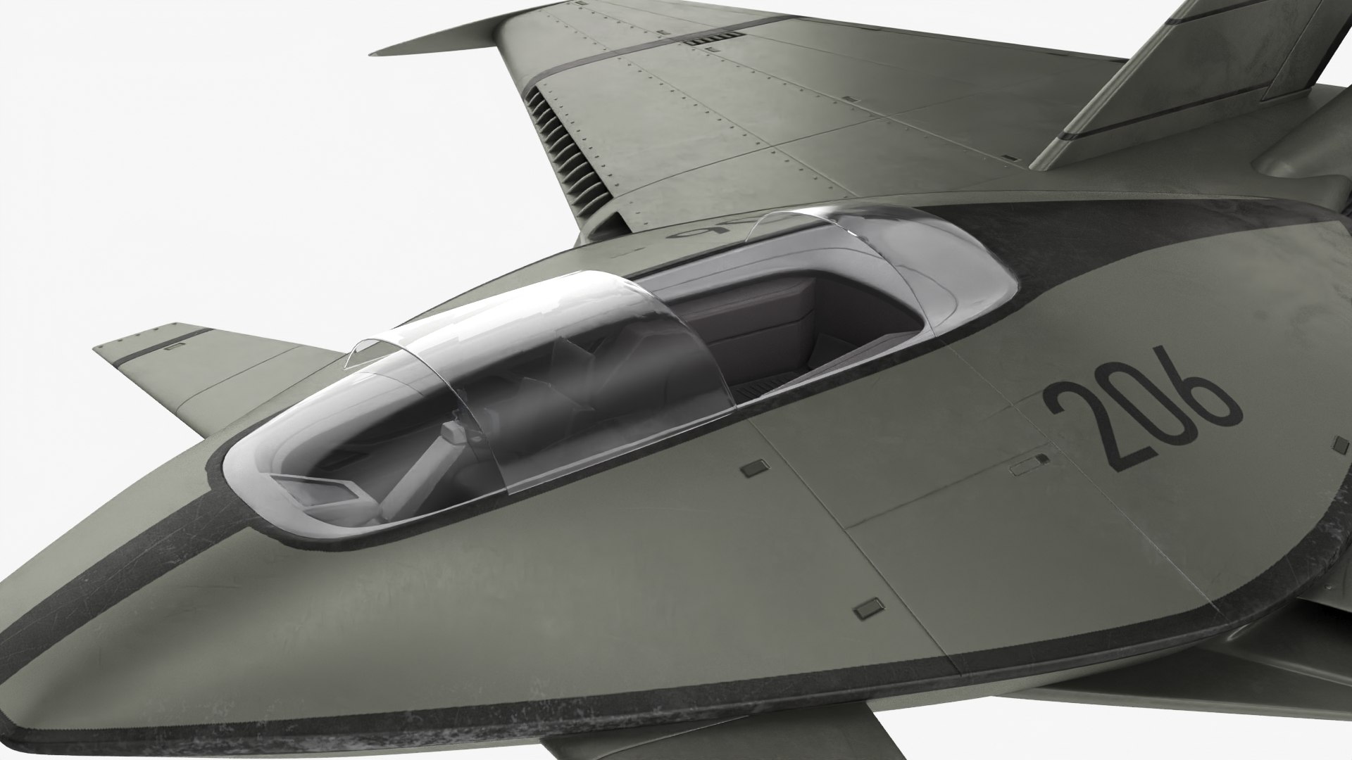 3D Model Futuristic Stealth Fighter Aircraft - TurboSquid 2254999