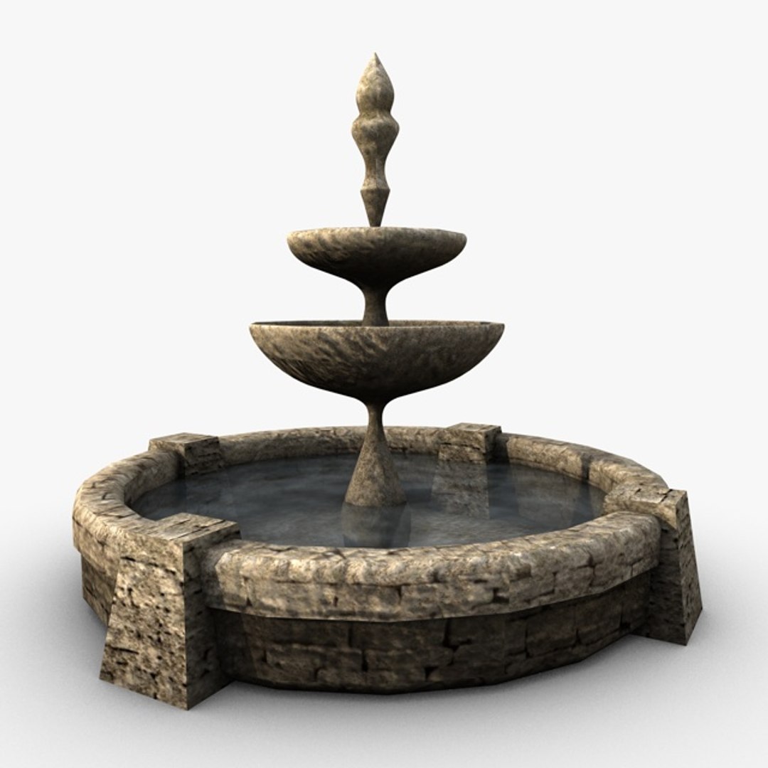 3d Fountain Realistic Model
