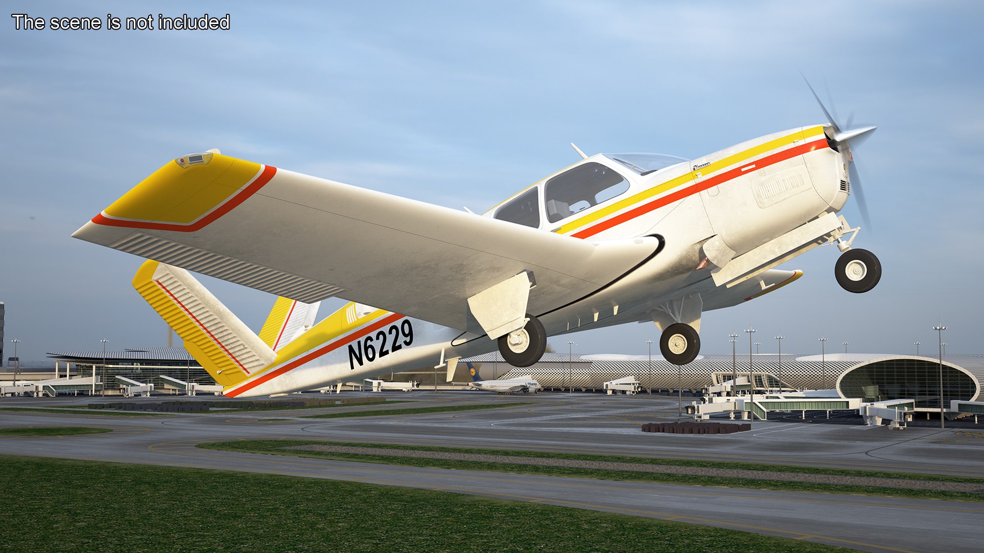 3D Single Engine Private Aircraft Beechcraft Bonanza S35 - TurboSquid ...