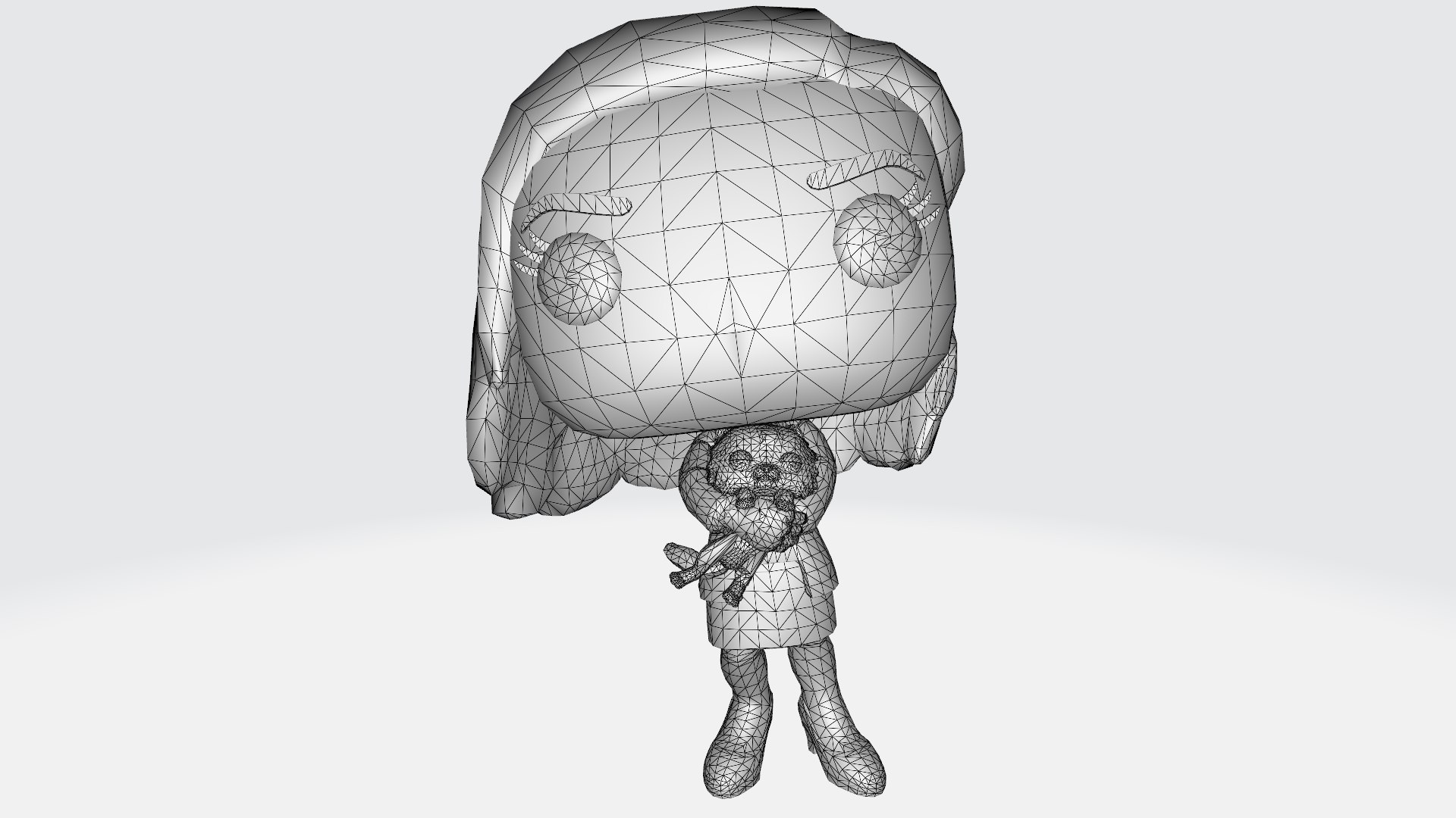 3D Funko Style Woman With Cat Poseable STL Figurine Model - TurboSquid ...