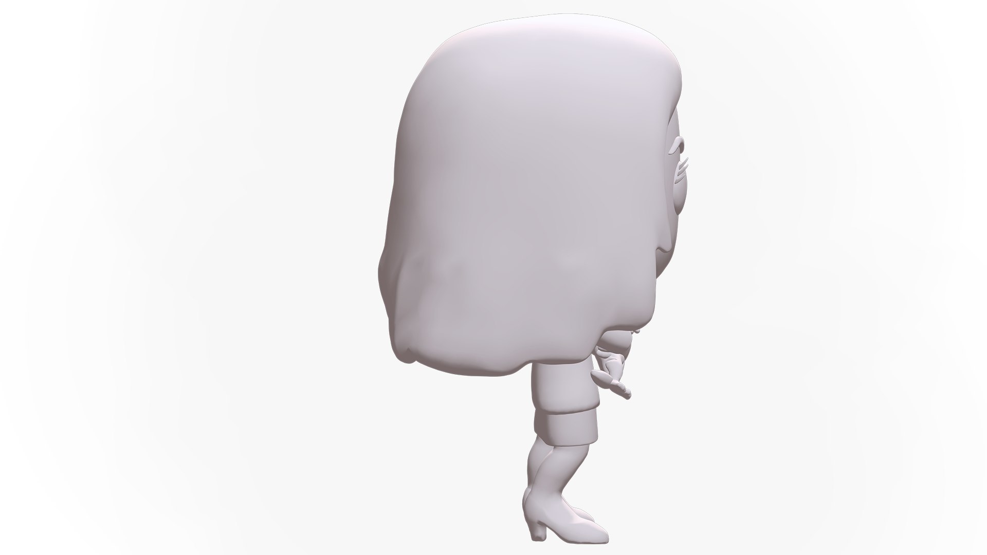 3D Funko Style Woman With Cat Poseable STL Figurine Model - TurboSquid ...