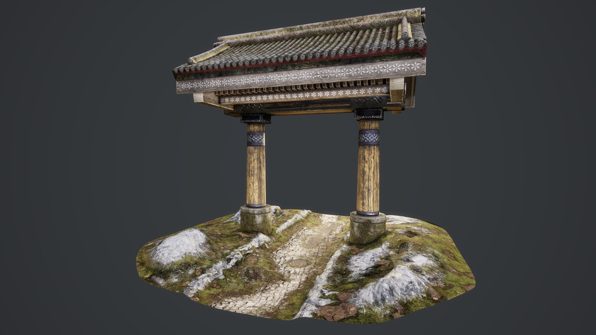 Tori Gate 3D Model - TurboSquid 1838002