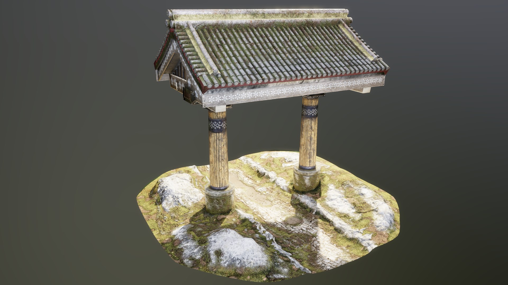 Tori Gate 3D Model - TurboSquid 1838002