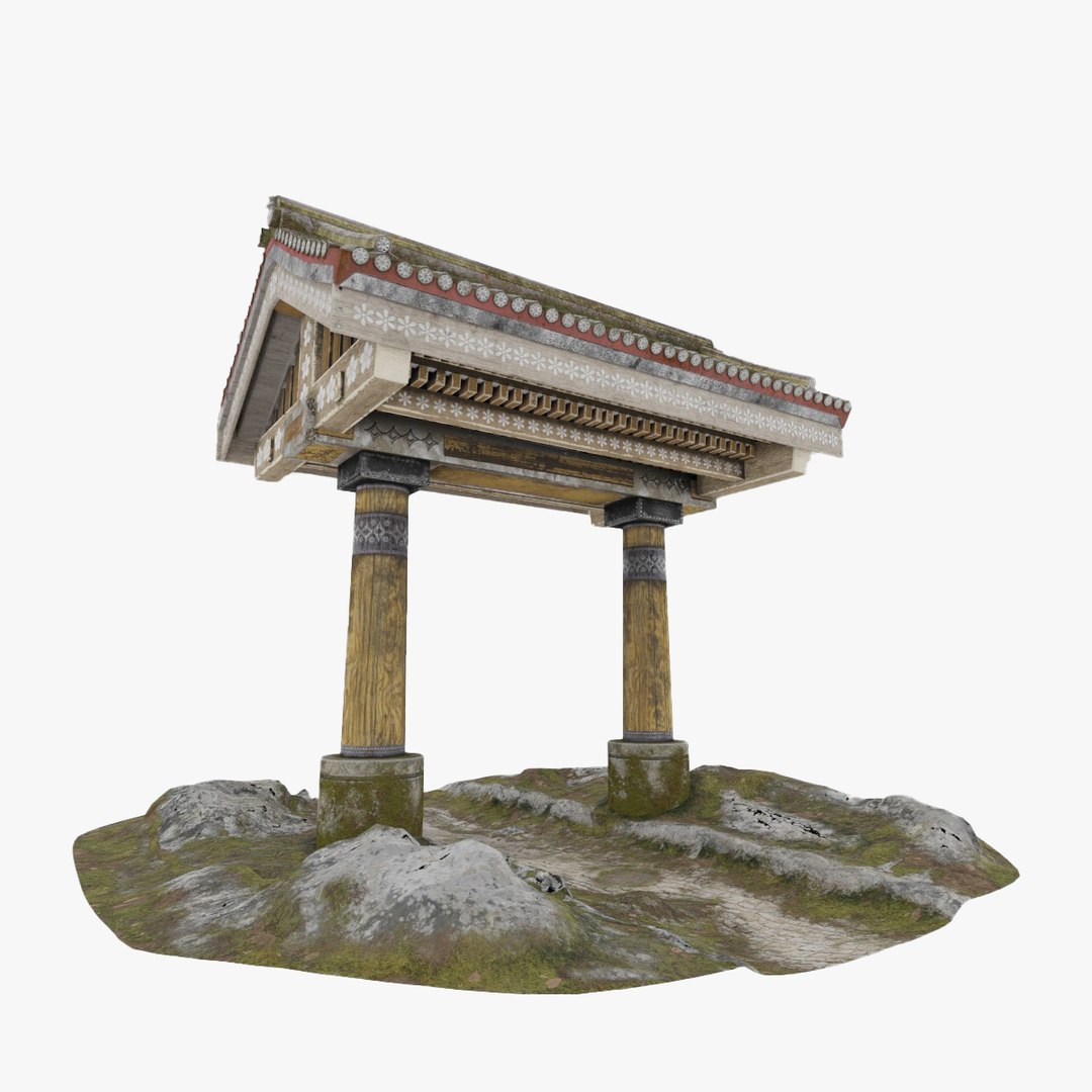 Tori Gate 3D Model - TurboSquid 1838002