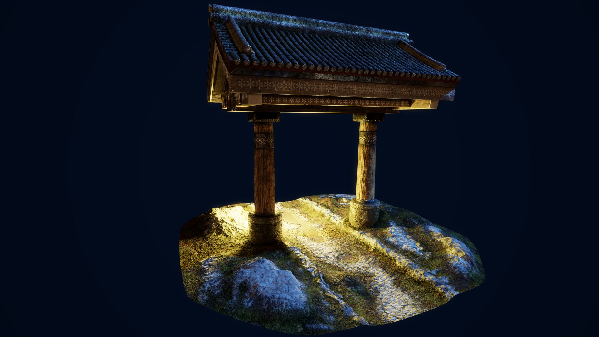 Tori Gate 3D Model - TurboSquid 1838002