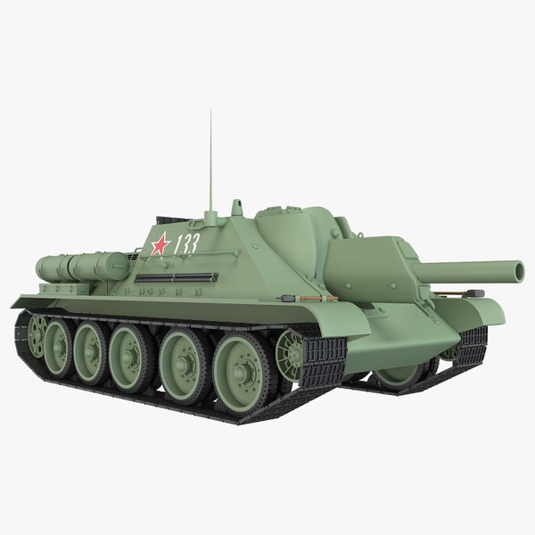 SU-122 Tank Green 3D model - TurboSquid 1981715