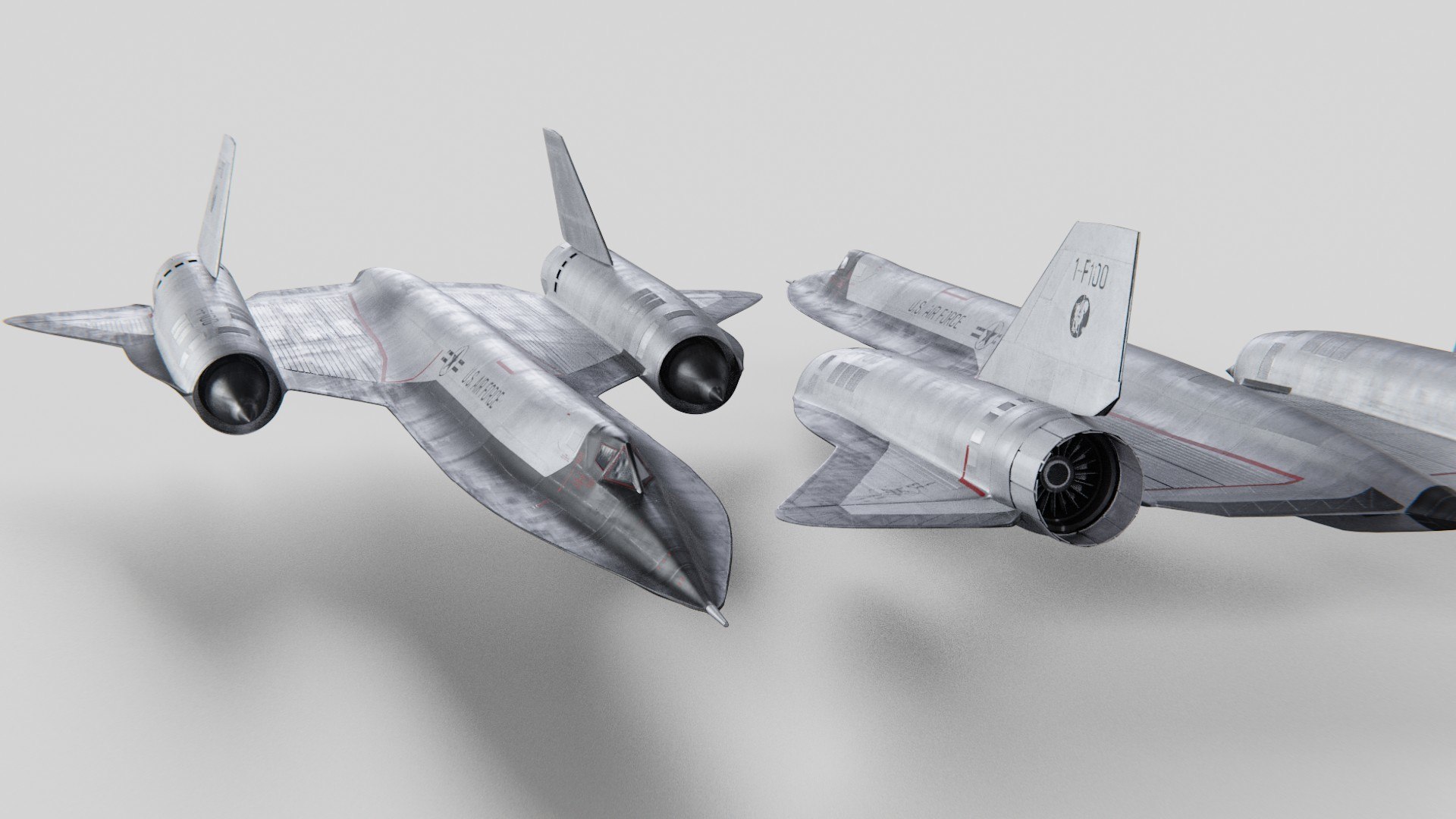 3D Lockheed SR 71 Blackbird Exterior Model - TurboSquid 2109587
