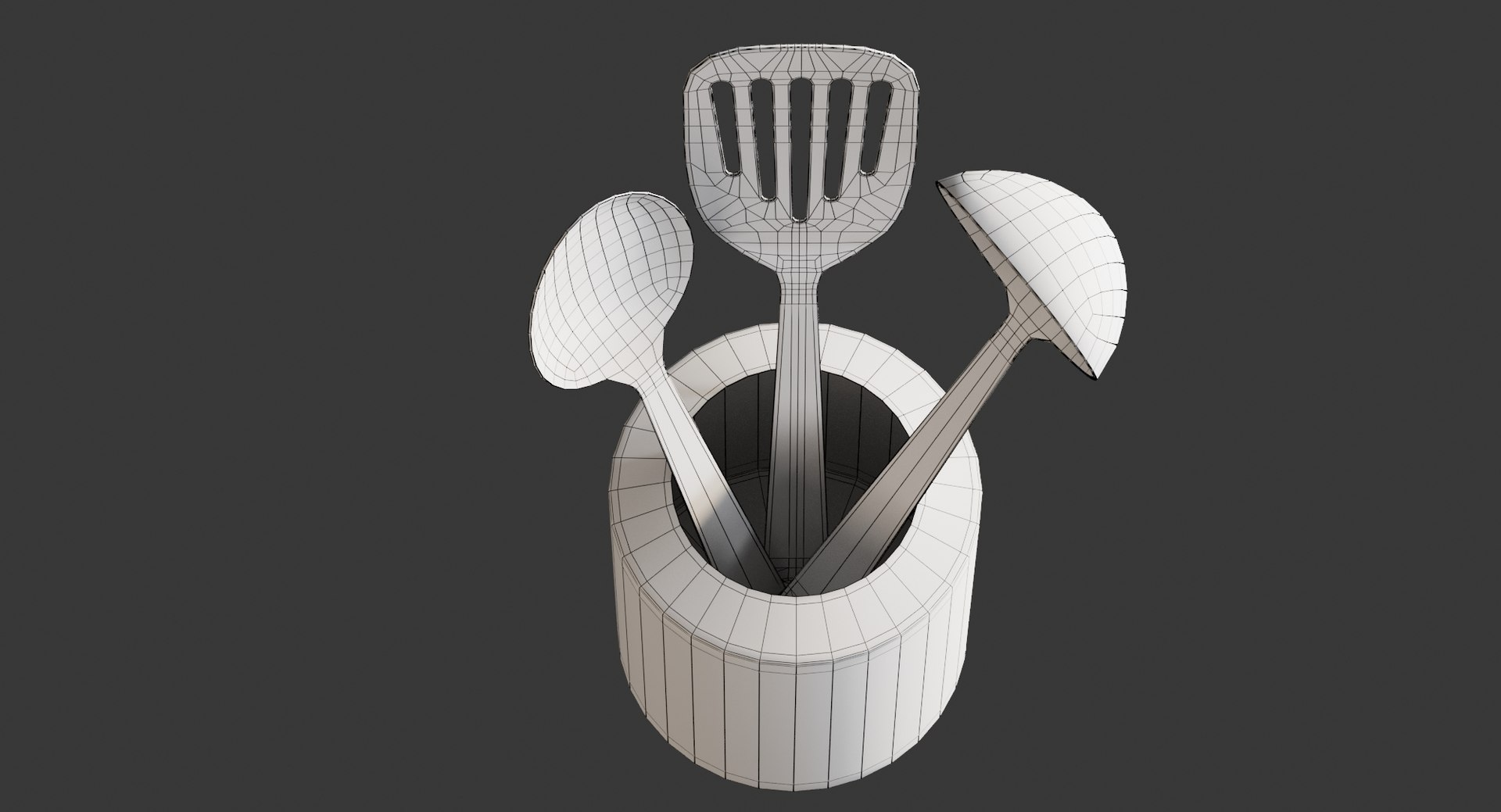 3D Realistic Black Kitchen Utensils - TurboSquid 1464008