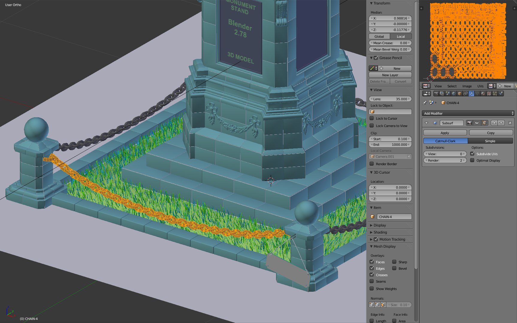 3D Monument Stand Model - TurboSquid 1760589