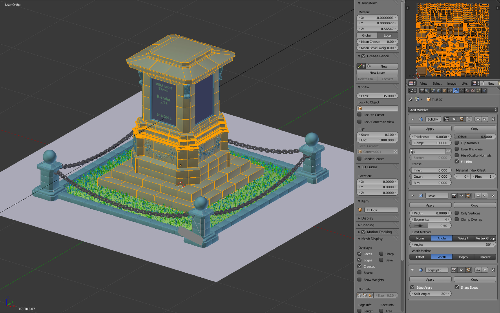3D Monument Stand model - TurboSquid 1760589