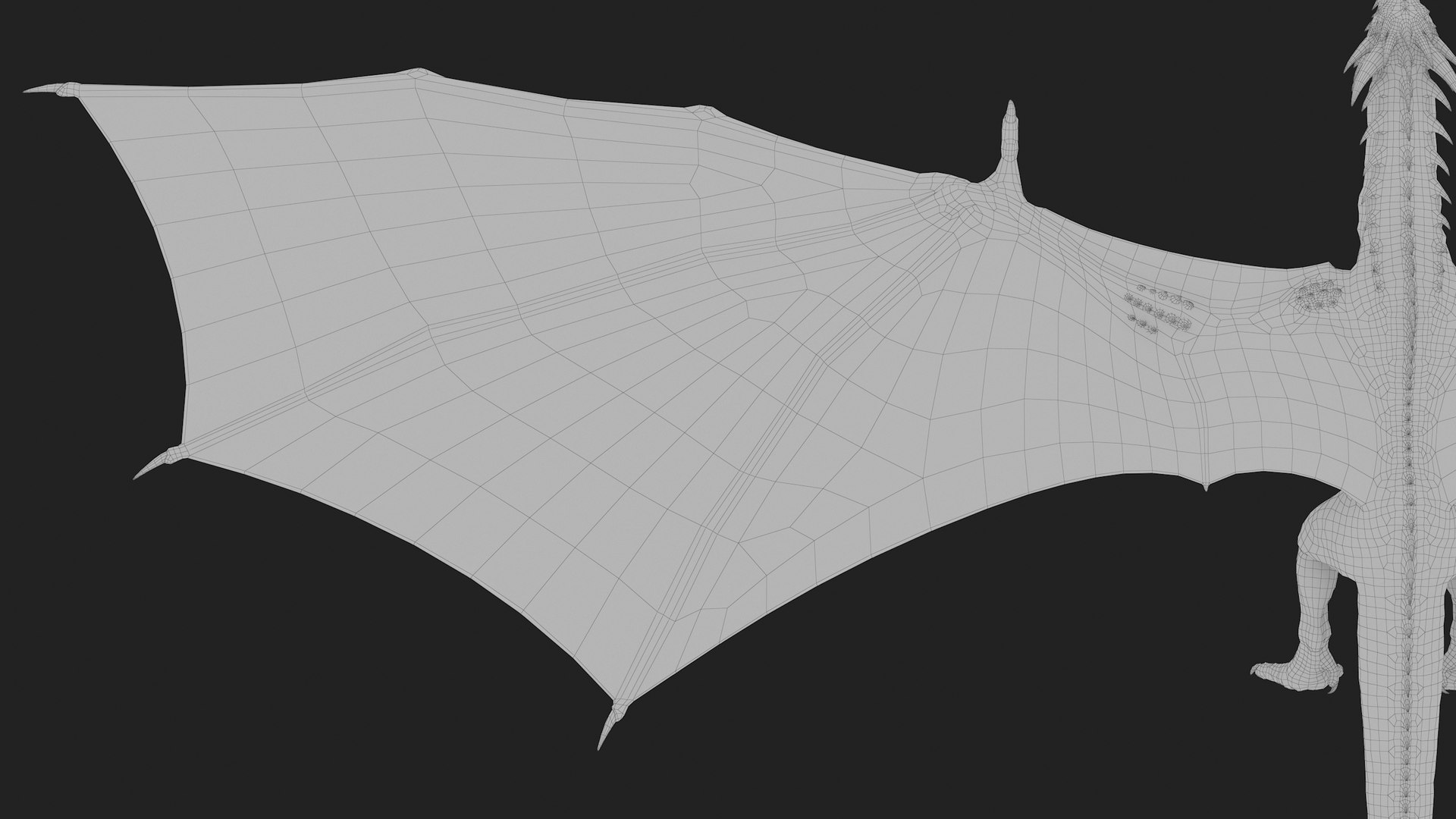 3D dragon rig black - TurboSquid 1569384