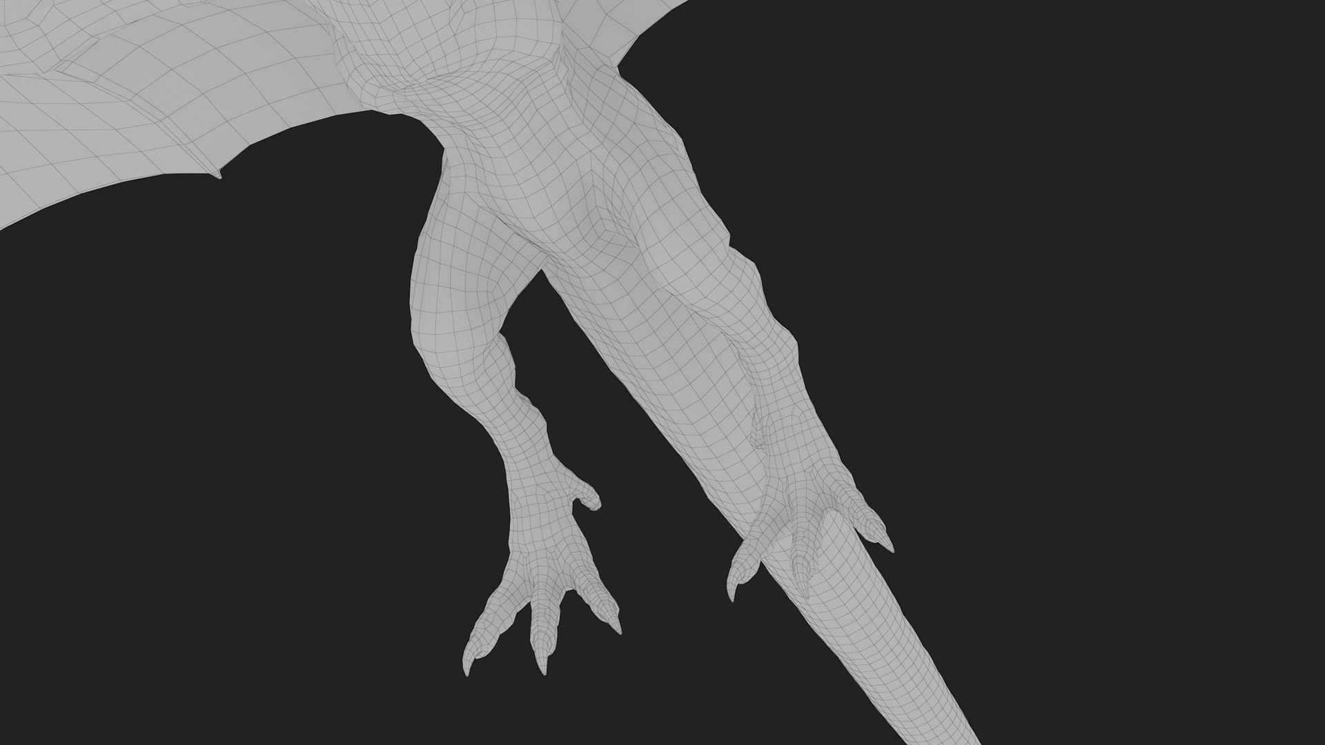 3D dragon rig black - TurboSquid 1569384