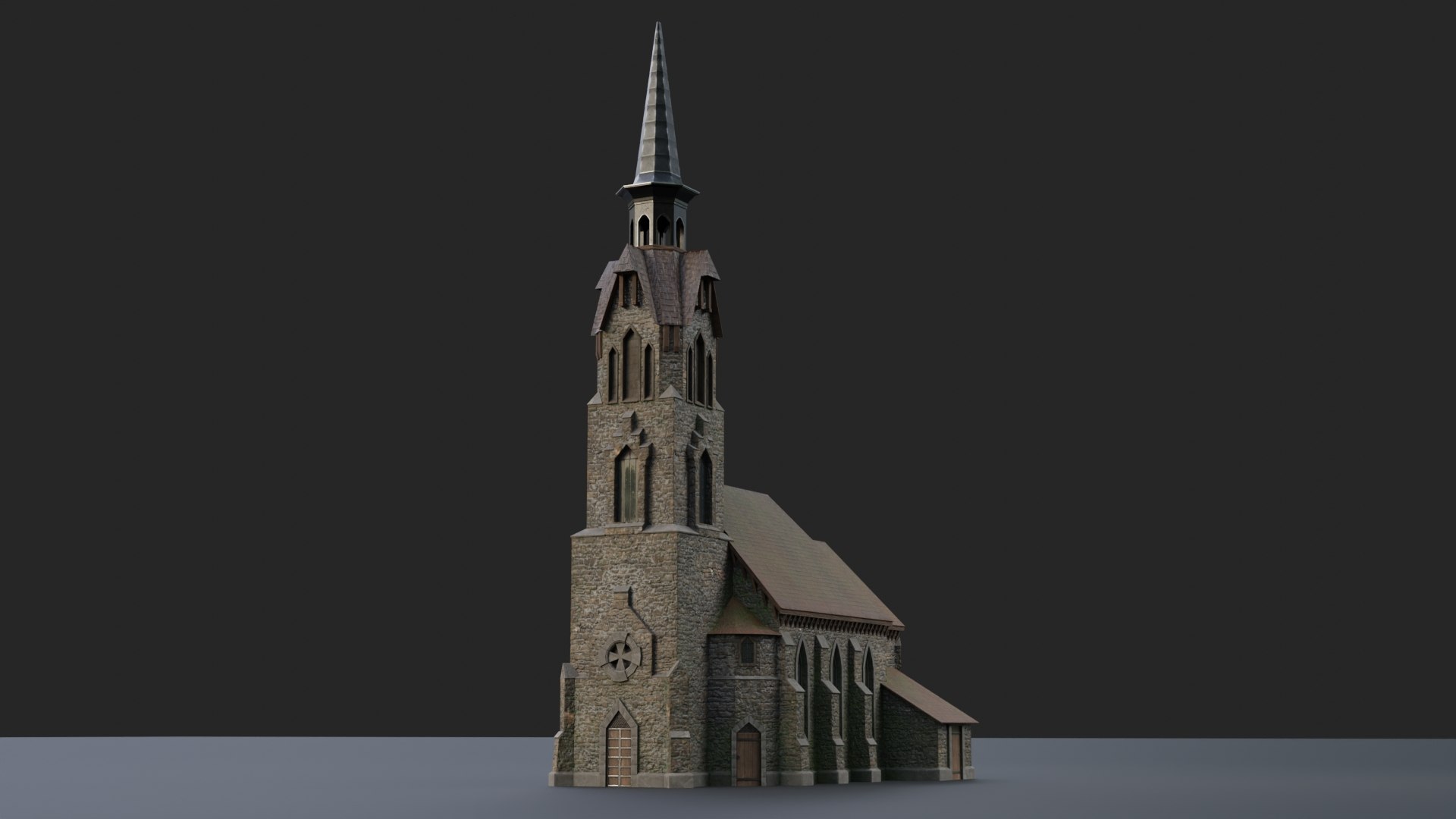 Old medieval church 3D - TurboSquid 1910944