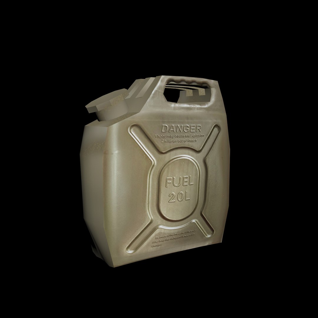 Low Poly Fuel Jerry Can 3D Model - TurboSquid 1901701