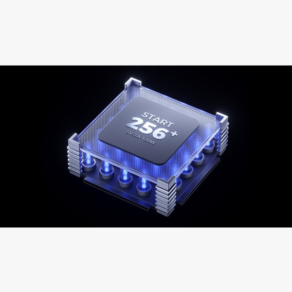 modèle 3D de Circuit imprimé de base de la puce de science-fiction à ...