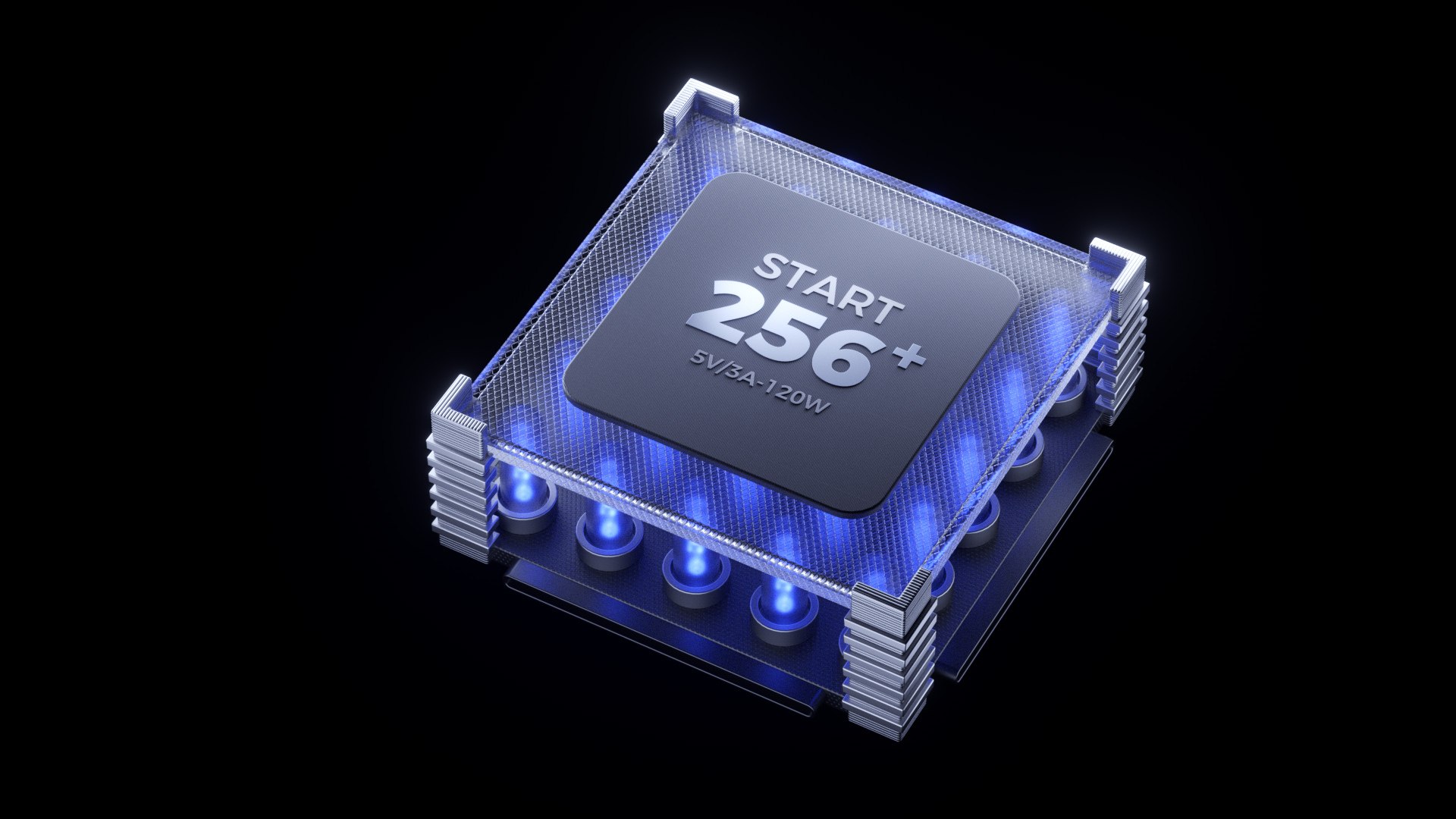 Core circuit board of C4D Octane capacitor science fiction chip 3D ...