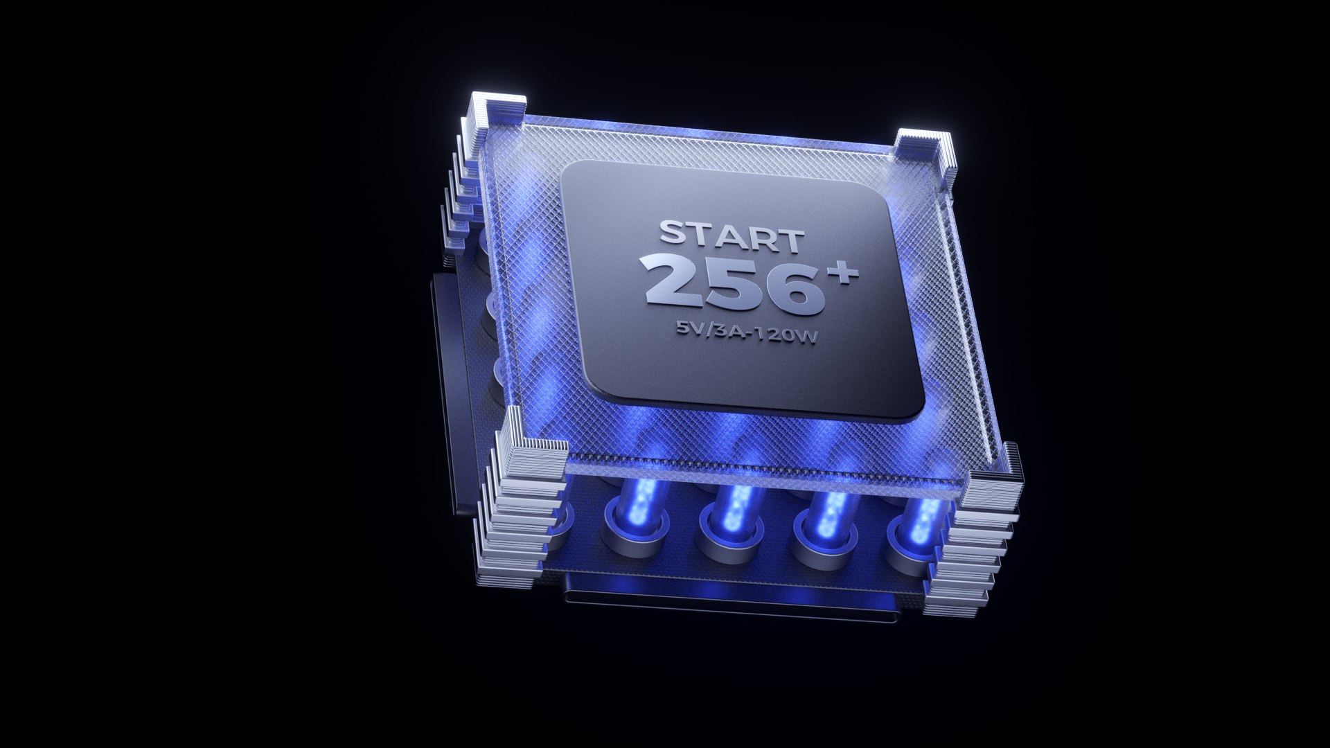 Core circuit board of C4D Octane capacitor science fiction chip 3D ...