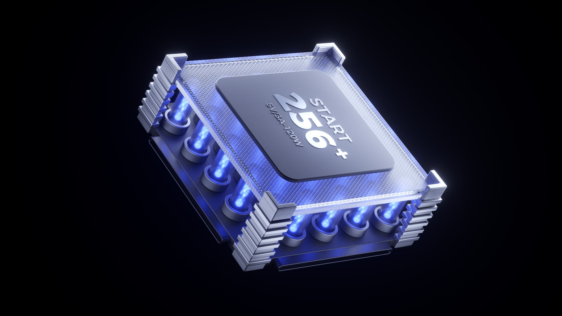 Core circuit board of C4D Octane capacitor science fiction chip 3D ...