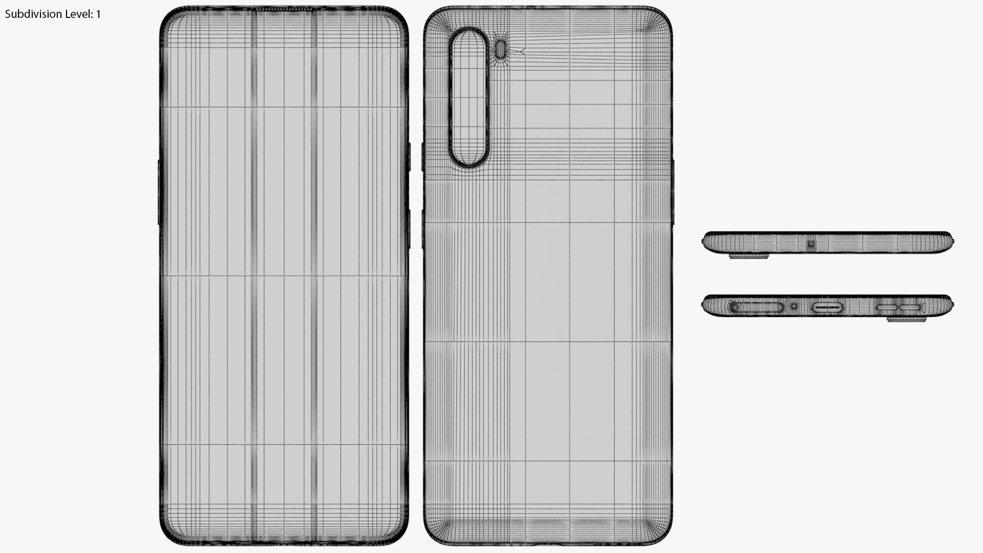 Realistic Oneplus Nord Blue 3D Model - TurboSquid 1618057