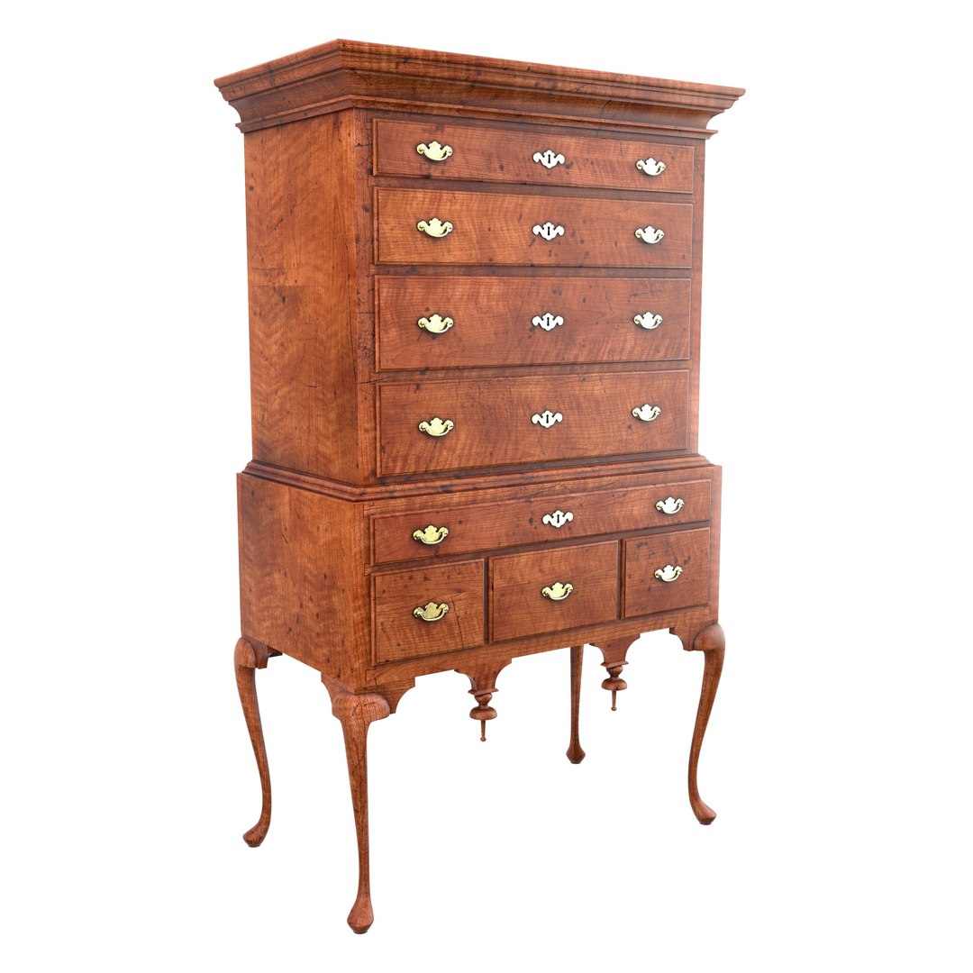 3d Chippendale Queen Anne Model