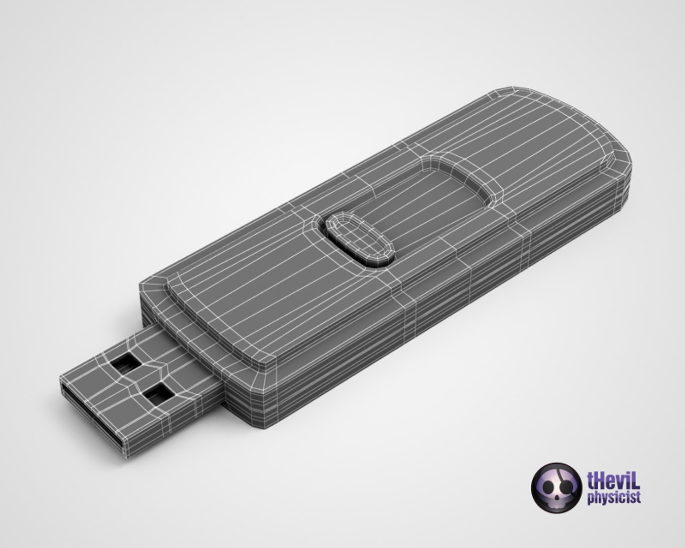 3d Computer Usb Model