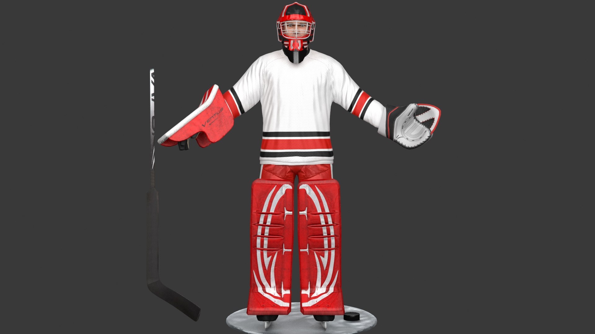 Hockey Goalie 3D Model - TurboSquid 1817196