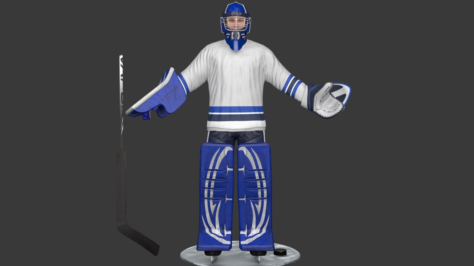 Hockey Goalie 3D Model - TurboSquid 1817196