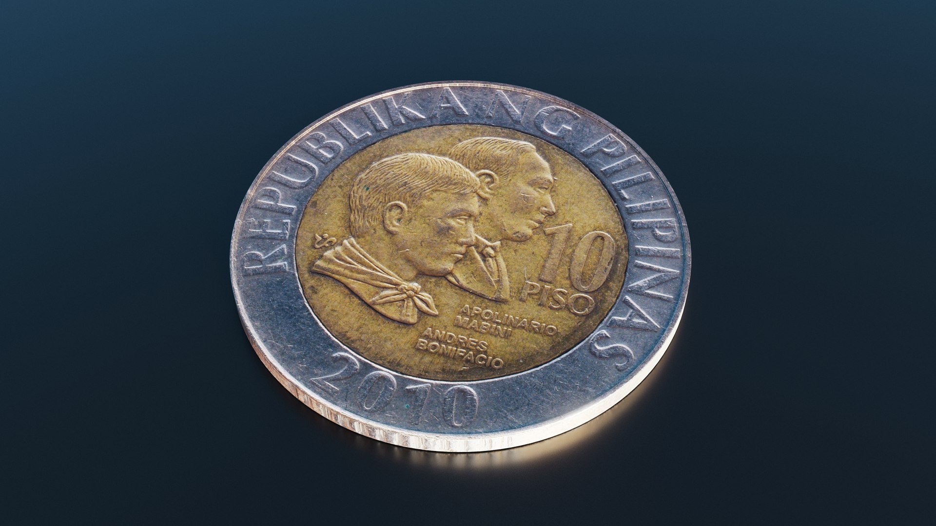 3D Model Philippines Peso Coin - TurboSquid 2407904