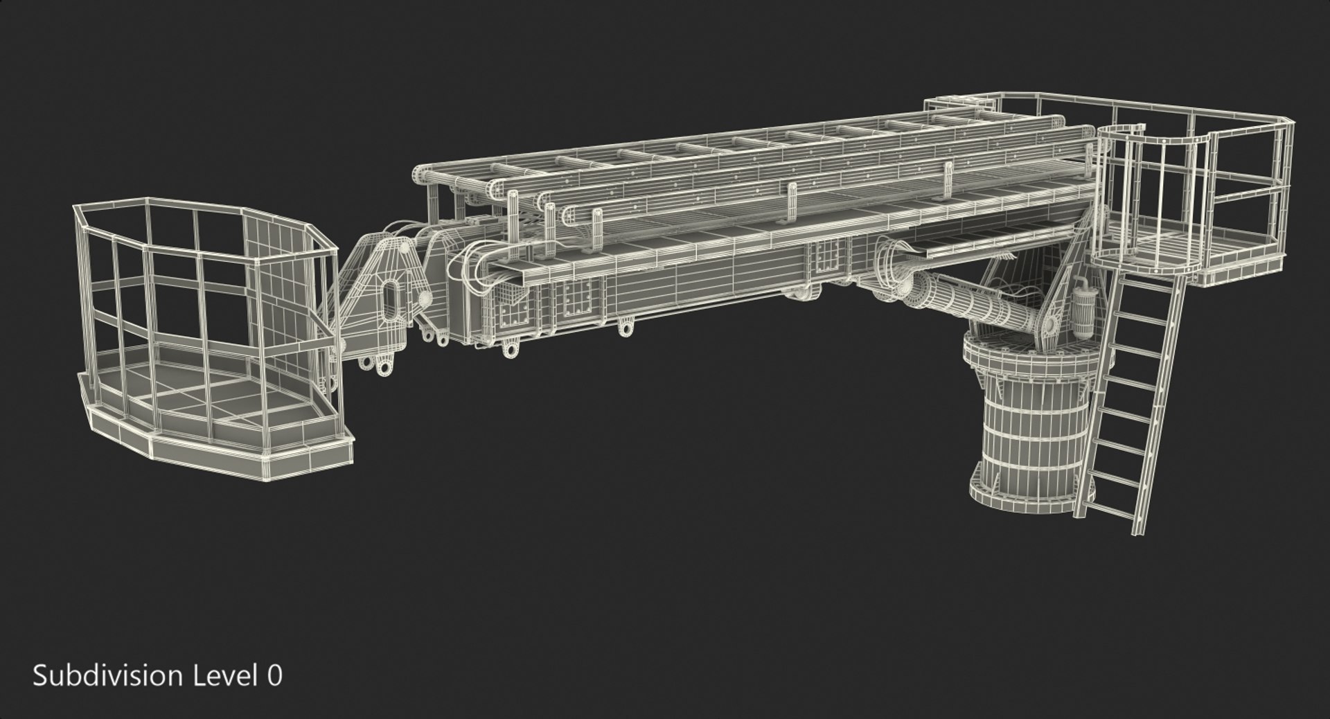 Hydraulic Ladder Lift Rigged 3D Model - TurboSquid 1297564